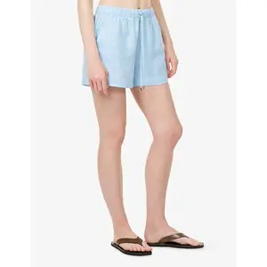 Heidi Klein Ponza Linen Beach Shorts - Blu-blu