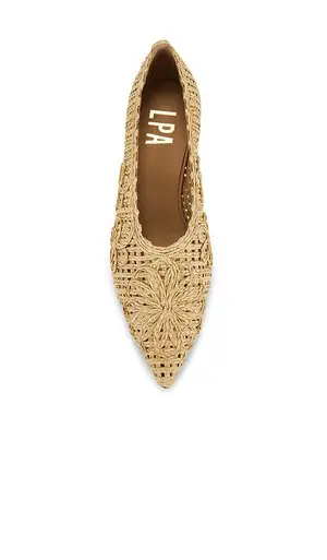 Lpa Clio Raffia Kitten Heel Pumps