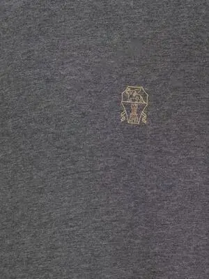 Brunello Cucinelli Embroidered-logo T-shirt