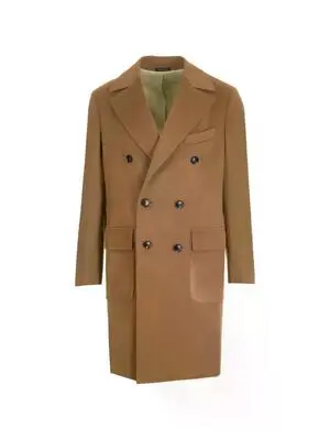 AL DUCA D’AOSTA 1902 Double-breasted Cashmere Coat - Brown