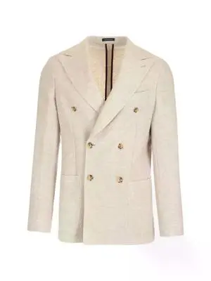 AL DUCA D’AOSTA 1902 Double-breasted Herringbone Blazer