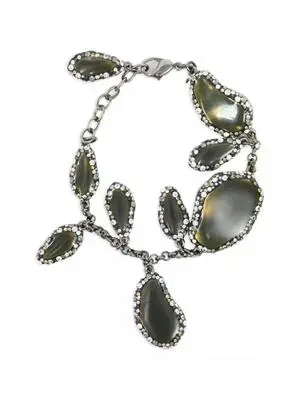 SWAROVSKI Rhinestone Crystal-embellished Bracelet - Silver