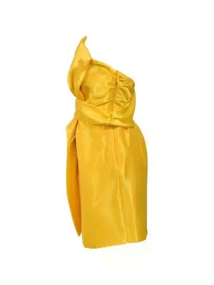 Moschino Bow-detail Strapless Sweetheart Neck Dress