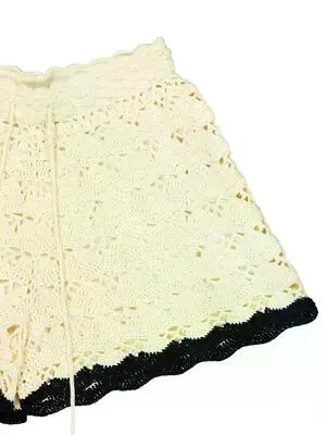 Zimmermann Aster Crochet Shorts