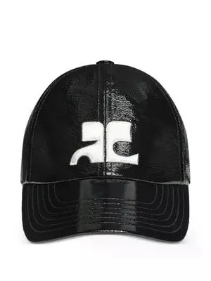 COURREGES Vinyl Ac Logo Cap - Black