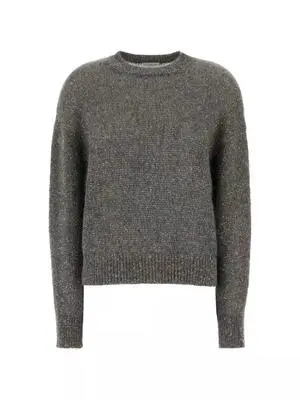 Brunello Cucinelli Sequin Embellished Knitted Sweater - Grey
