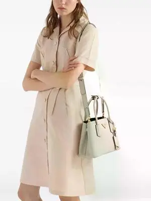 Prada Double Saffiano Leather Handbag - Neutrals