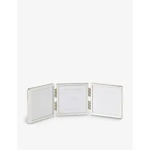 THE WHITE COMPANY Stainless Steel Hinged Photo Frame - Silver
