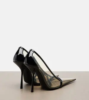 Saint Laurent Brigitte Leather-trimmed Tpu Pumps - Transparent