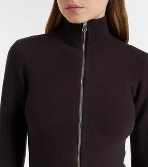 Extreme Cashmere N°302 Cashmere-blend Zip-up Cardigan