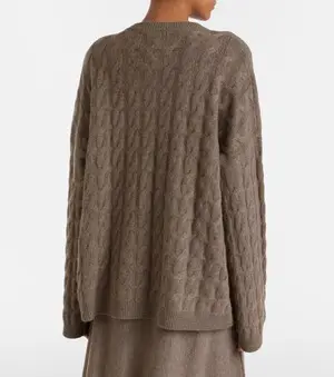LISA YANG Seymour Cable-knit Cashmere Sweater - Grey