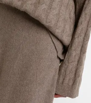 LISA YANG Seymour Cable-knit Cashmere Sweater - Grey
