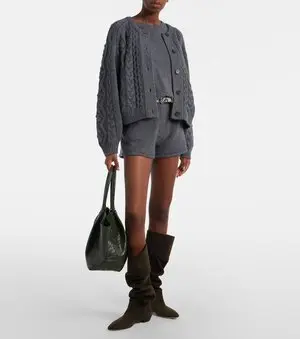 LISA YANG Cable-knit Cashmere Cardigan