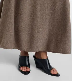 LISA YANG Cashmere Midi Skirt - Grey