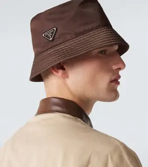 Prada Re-nylon Bucket Hat - Brown