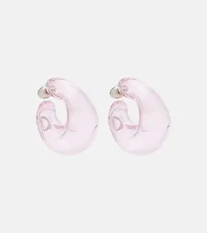 Alaïa Bubble Hoop Earrings - Pink