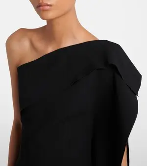 FFORME Lavinia One-shoulder Top In /grizzly - Black