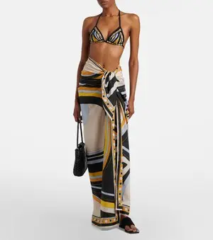 La DoubleJ Printed Cotton Beach Cover-up