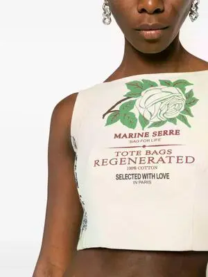 MARINE SERRE Regenerated Tote Bags Bustier Top