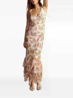 DONDE ESTEBAN Ruffled Maxi Dress