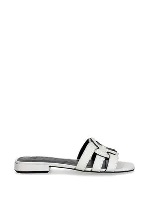 Furla Cut-out Flat Sandals - White