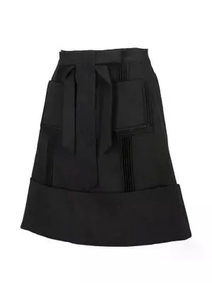 Chloé Bow Detail Pleated Mini Skirt