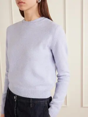 JIL SANDER Cropped Wool And Cashmere-blend Sweater