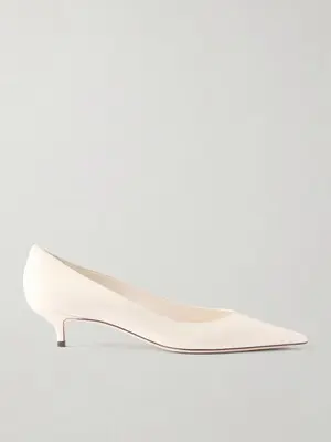 JIMMY CHOO Amelia 30 Leather Pumps - Neutrals