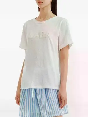 B+AB Embroidered Detail Crew Neck T-shirt