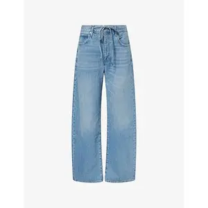 FRAME Off Duty Drawstring Bow Denim Jeans - Afterglow