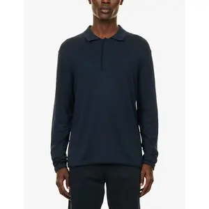 Nn07 Sammy Cotton And Silk-blend Polo Top