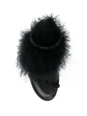 Rene Caovilla 100mm Juniper Feather Sandals