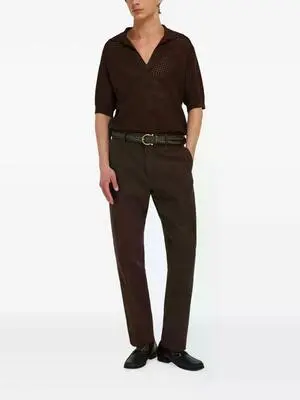 FERRAGAMO Short-sleeve Knitted Polo