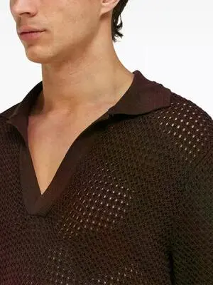 FERRAGAMO Short-sleeve Knitted Polo