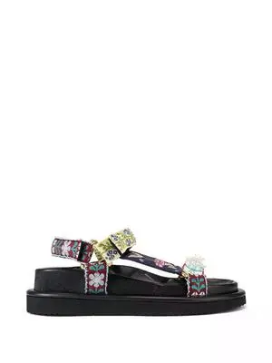 Kurt Geiger Embellished Floral Embroidered Sandals