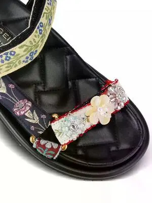 Kurt Geiger Embellished Floral Embroidered Sandals