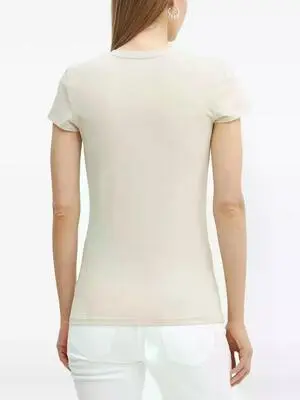 Armani Exchange V-neck Logo Patch T-shirt