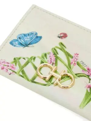 FERRAGAMO Gancini Credit Card Holder - Neutrals
