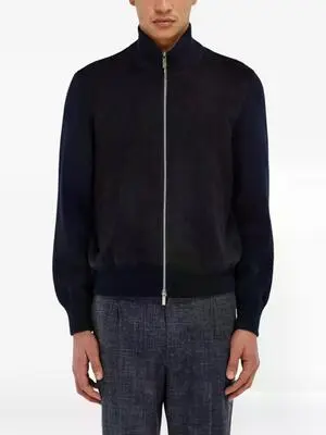 FERRAGAMO Suede Blouson With Knitted Details