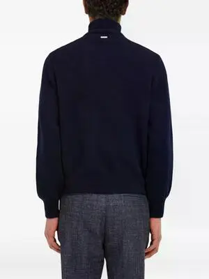 FERRAGAMO Suede Blouson With Knitted Details