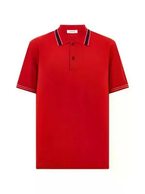FERRAGAMO Short-sleeve Polo Shirt - Red