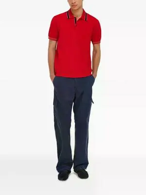 FERRAGAMO Short-sleeve Polo Shirt - Red