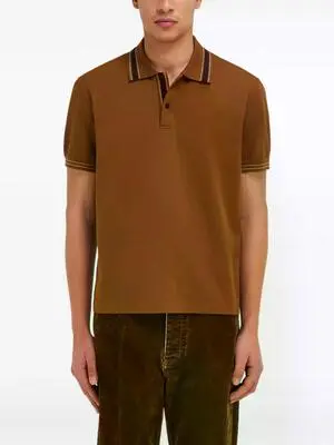 FERRAGAMO Short-sleeve Polo Shirt - Brown