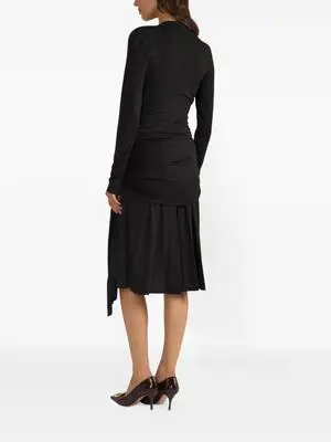 FERRAGAMO Viscose Jersey Dress With Gathered Waist