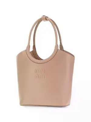 Miu Miu Ivy Embossed Logo Shoulder Bag