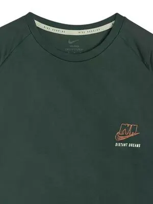 Nike Raglan Sleeve T-shirt With Logo Print - Green