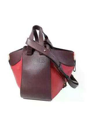 Loewe Hammock Two-way Calfskin Tote Bag - Red