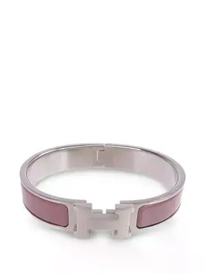 Hermès Clic H Engraved-logo Bracelet