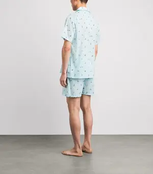 Derek Rose Cotton Ledbury Pyjama Set - Blue