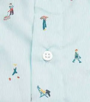 Derek Rose Cotton Ledbury Pyjama Set - Blue